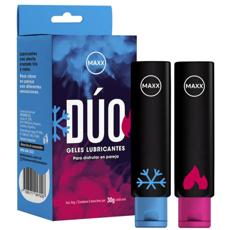 Maxx Duo Geles Lubricantes 60 g - Farmacias Patagónicas