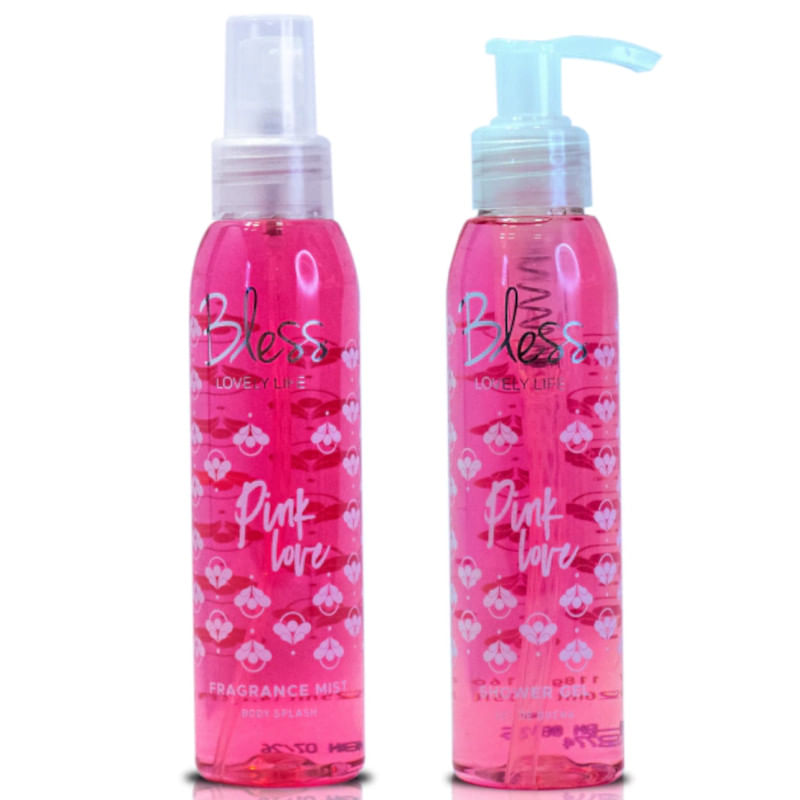 Bless Set Pink Love Body Splash 125 ml + 1 Shower Gel 120 ml ...