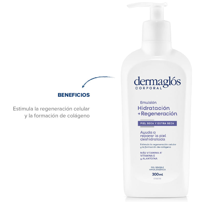 Dermaglos Emulsion Corporal Piel Seca Y Extra Seca Hidratacion ...