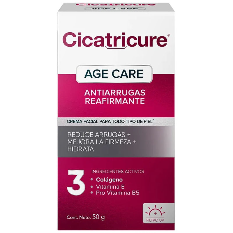 Cicatricure Crema Facial Para Todo Tipo De Piel Age Care 50 g ...