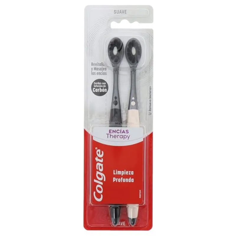 Colgate Cepillos Suave Cerdas Con Infusion De Carbon (2 unidades ...