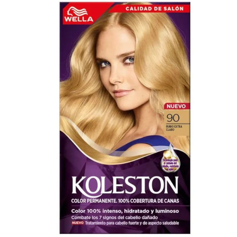 Koleston Kit Coloracion Permanente 90 Rubio Extra Claro - Farmacias ...