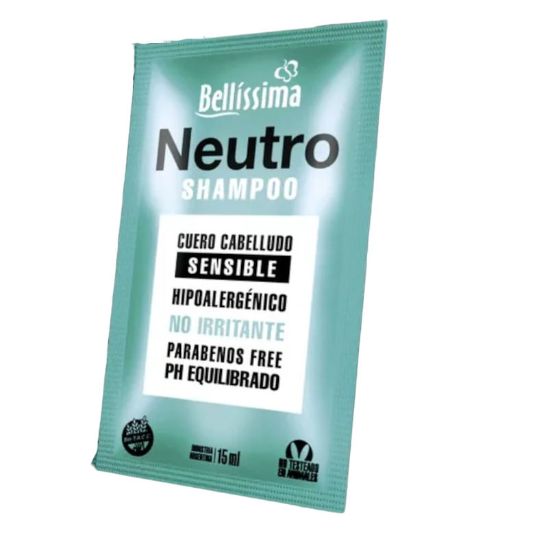 Bellísima Shampoo Neutro 15 ml - Farmacias Patagónicas