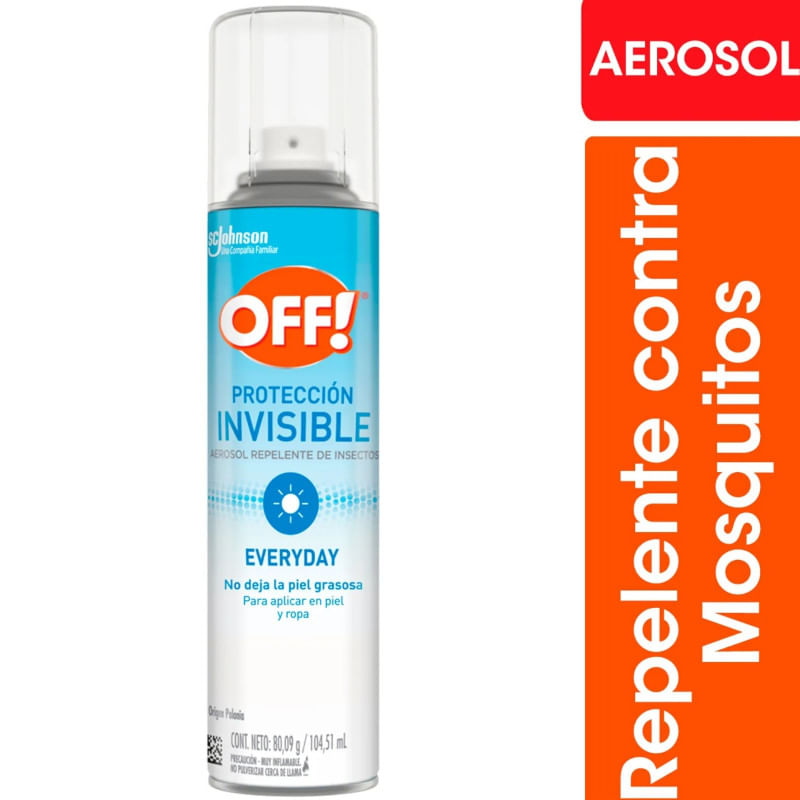 Off! Aerosol Repelente De Insectos Proteccion Invisible Everyday 80,09 ...