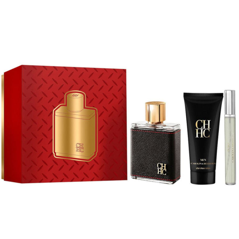 Carolina Herrera CH HC Men EDT 100 ml + 1 After Shave 100 ml + 1 Travel ...