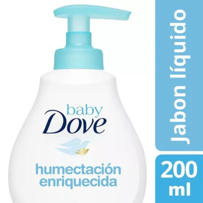 Dove Baby Jabon Liquido Humectacion Enriquecida - Hipoalergénico 200 ml ...