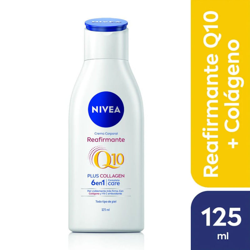 Nivea Crema Corporal Reafirmante Q10 Plus Collagen 6 En 1 125 ml ...