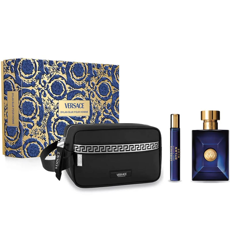 Versace Set Dylan Blue Pour Homme EDT 100 ml + Travel Spray 10 ml ...
