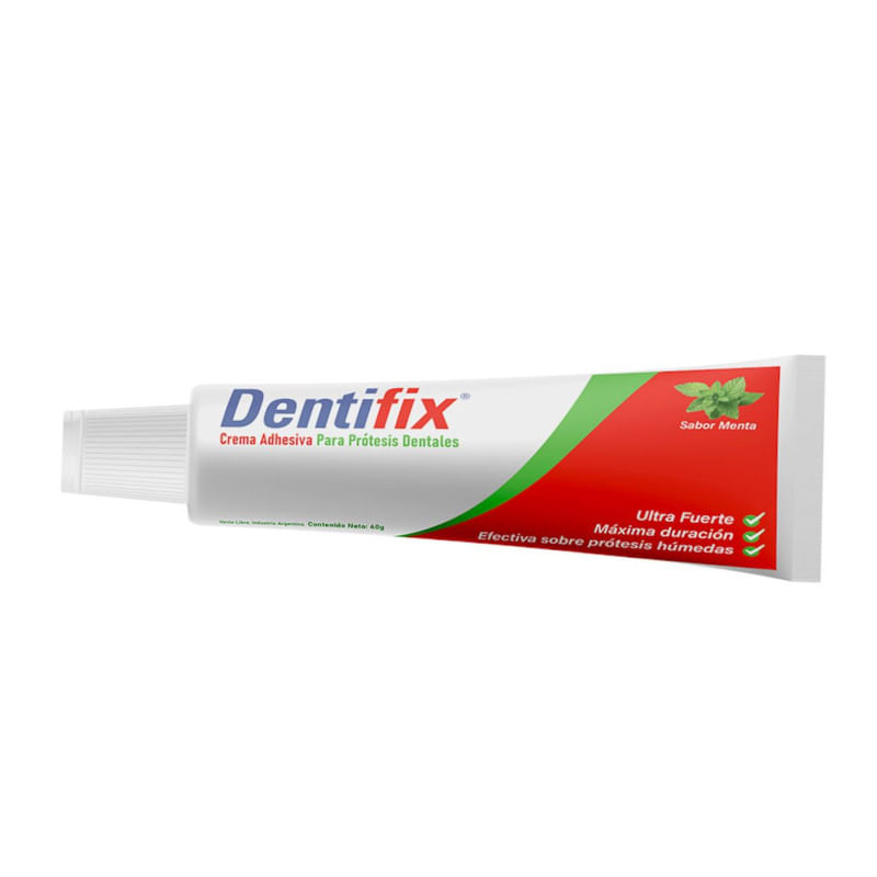 Dentifix Crema Adhesiva Para Prótesis Dentales - Sabor Menta 40 g ...
