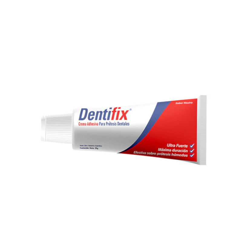 Dentifix Crema Adhesiva Para Prótesis Dentales - Sabor Neutro 20 g ...