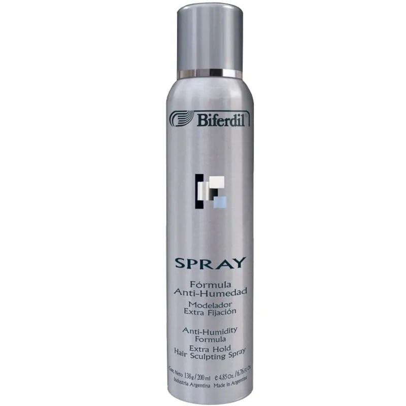 Biferdil Spray Fórmula Anti Humedad Modelador Extra Fijación 200 ml ...