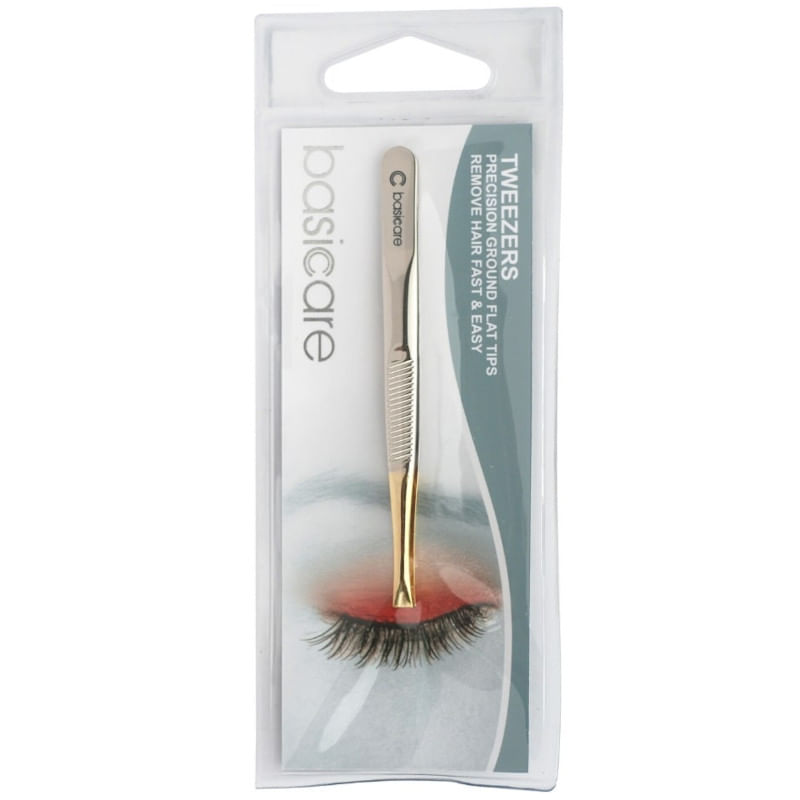 Basicare Pinza Depilatoria Acero Inoxidable Punta Recta - Tweezers ...
