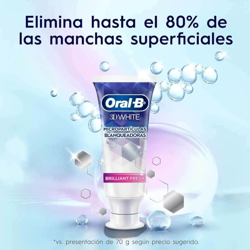 Oral B Econo Pack X2 ´Pastas Dentales 3 D White De 90 g C/U - Farmacias ...