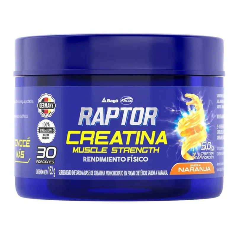 Bagó Raptor Creatina Muscle Strength Sabor Naranja 162 g - Farmacias ...